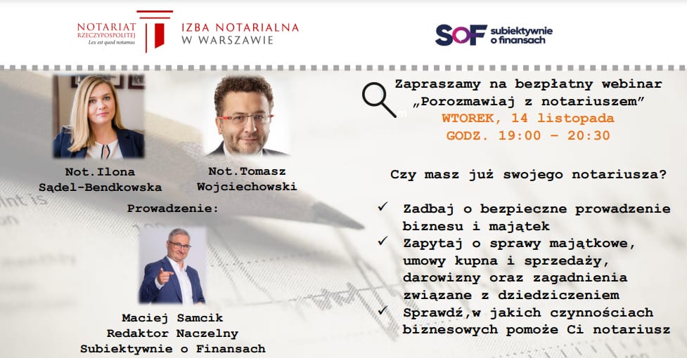 notariusze - Subiektywnie o finansach - Maciej Samcik